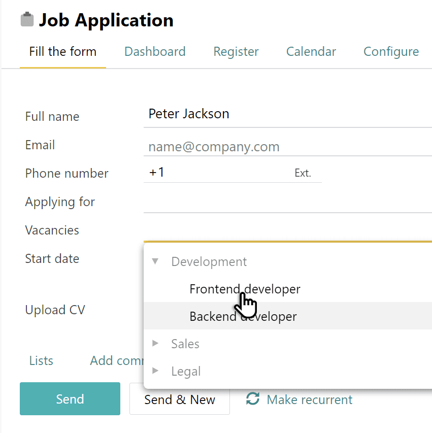 Register | Pyrus Help