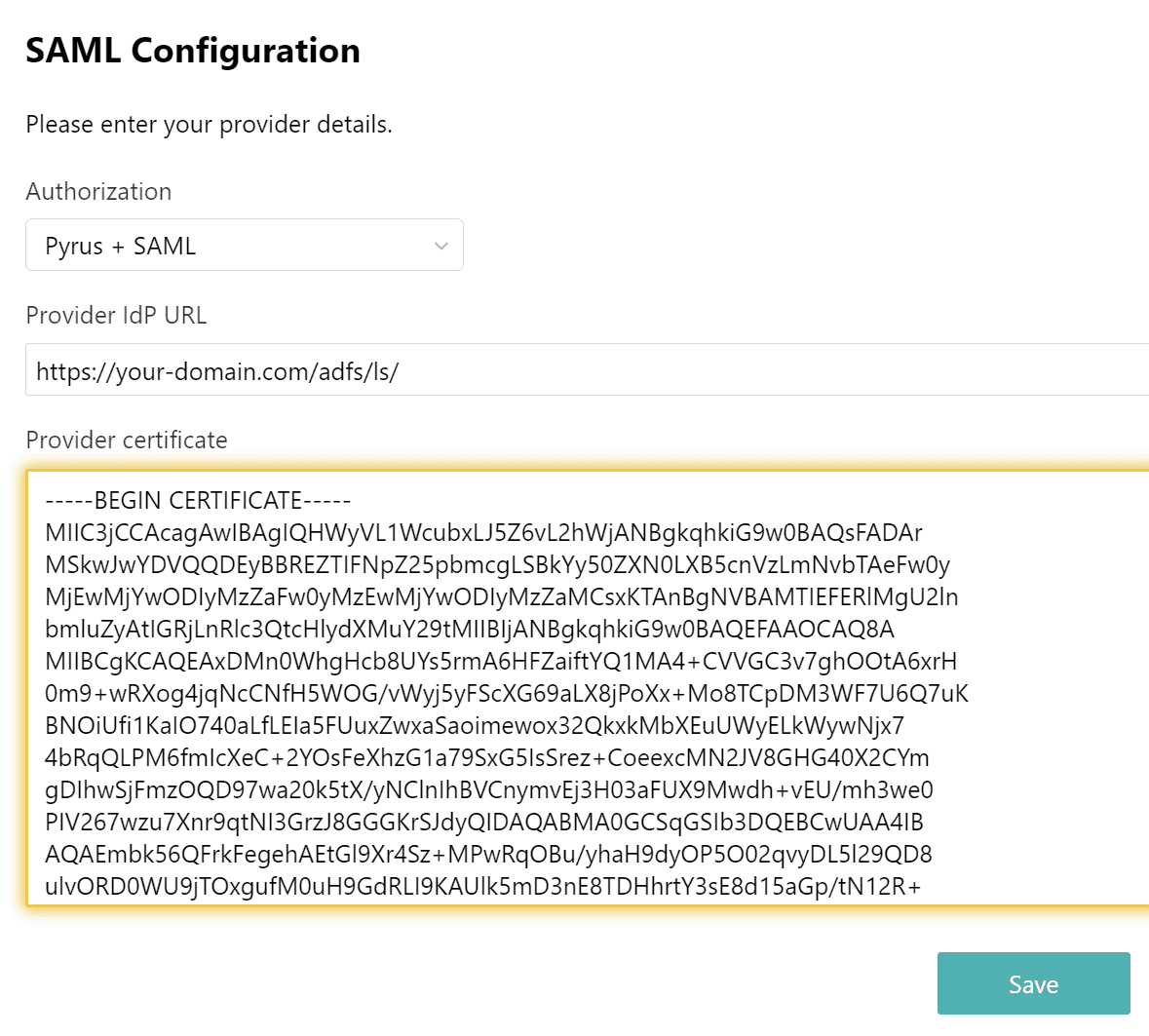 Configuring An Saml Sso Integration With Adfs Pyrus Help